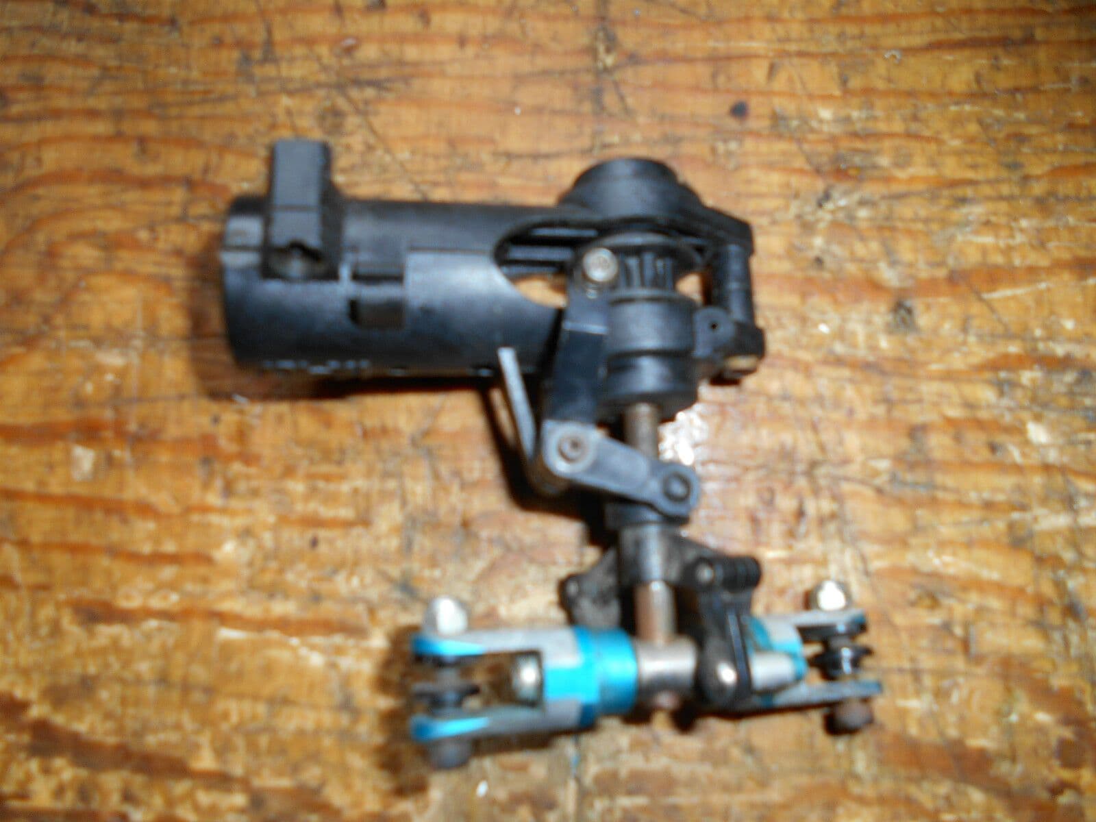 BARON 30 TAIL ROTOR GEARBOX ASSEMBLY FOR BELT DRIVE C/W BLUE ALLOY BLA ...