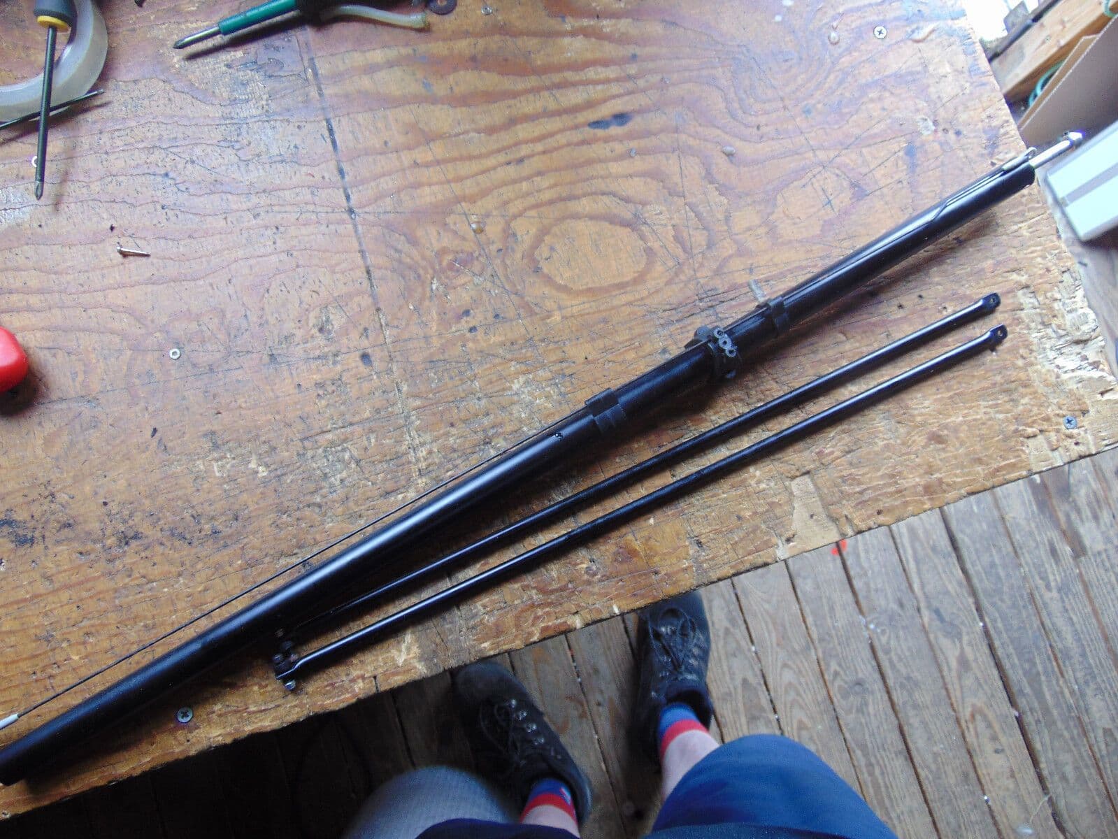 CENTURY HAWK 30 TAIL BOOM ASSEMBLY C/W TORQUE TUBE, SUPPORTS & PITCH R ...