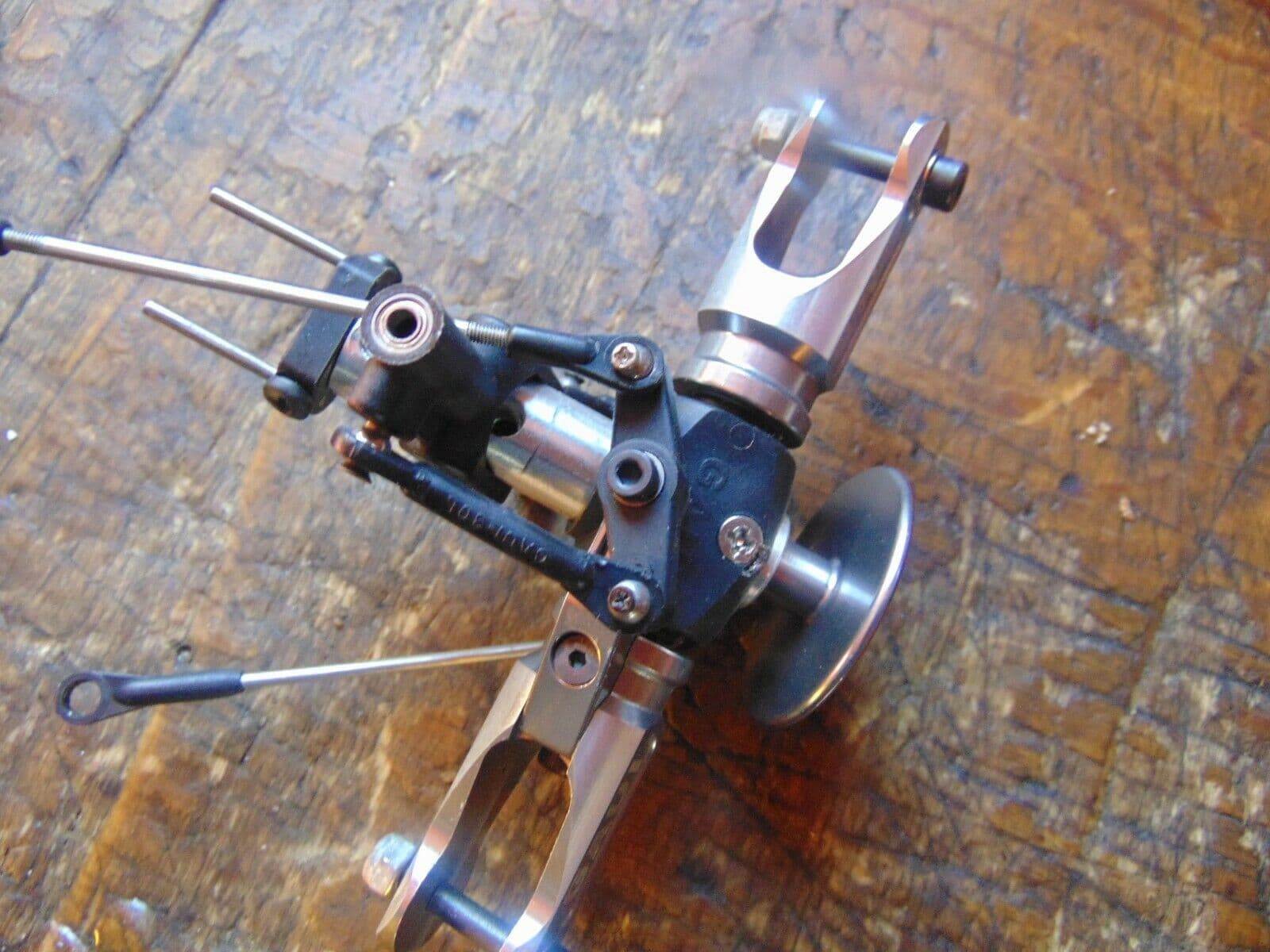 GAUI HURRICANE 425 / 550 MAIN ROTOR HEAD ASSEMBLY C/W ALLOY BLADES GRI ...