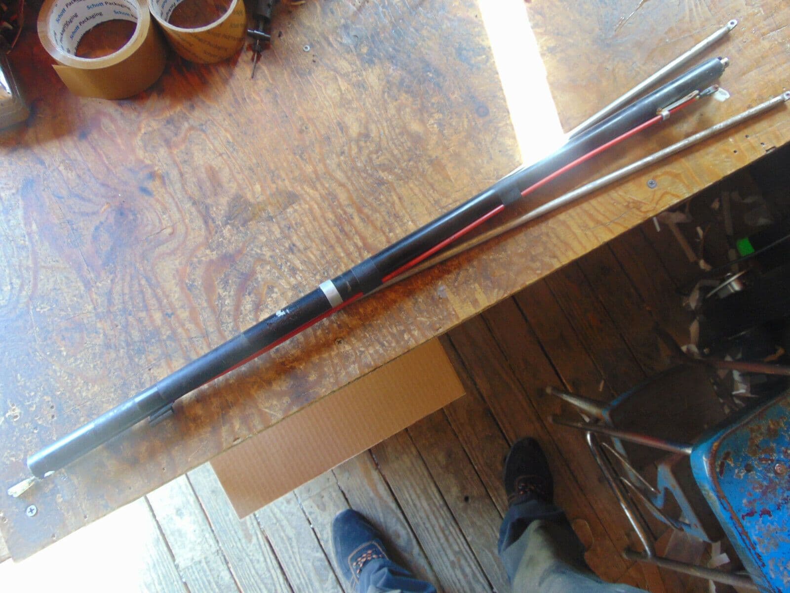 KALT BARON GASSER TAIL BOOM ASSEMBLY C/W TORQUE DRIVE & SUPPORTS ETC 7 ...