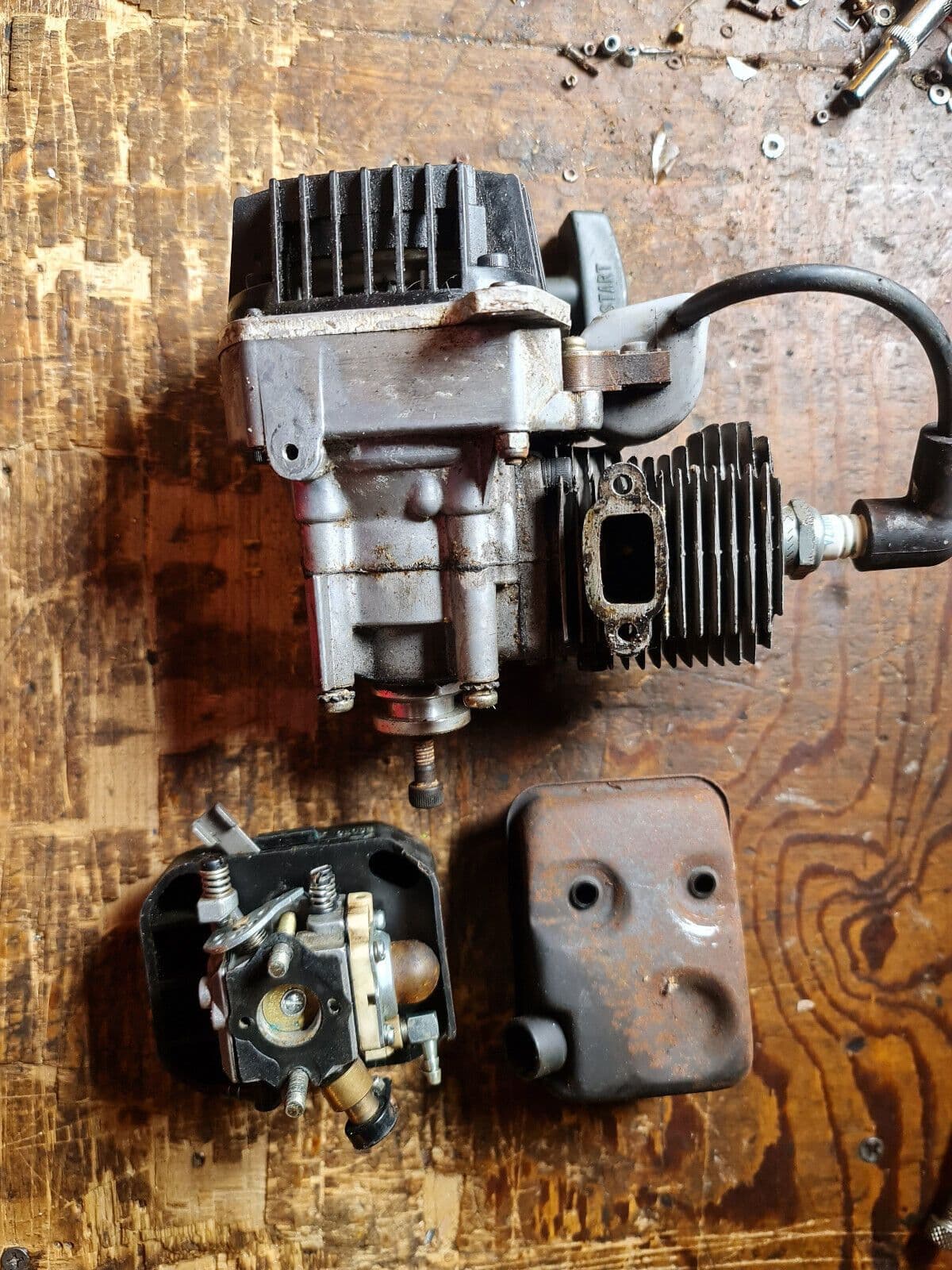 KALT KG22 GASSER HELI ENGINE 22cc MAGNETO IGNITION TAKEN FROM BARON GA ...