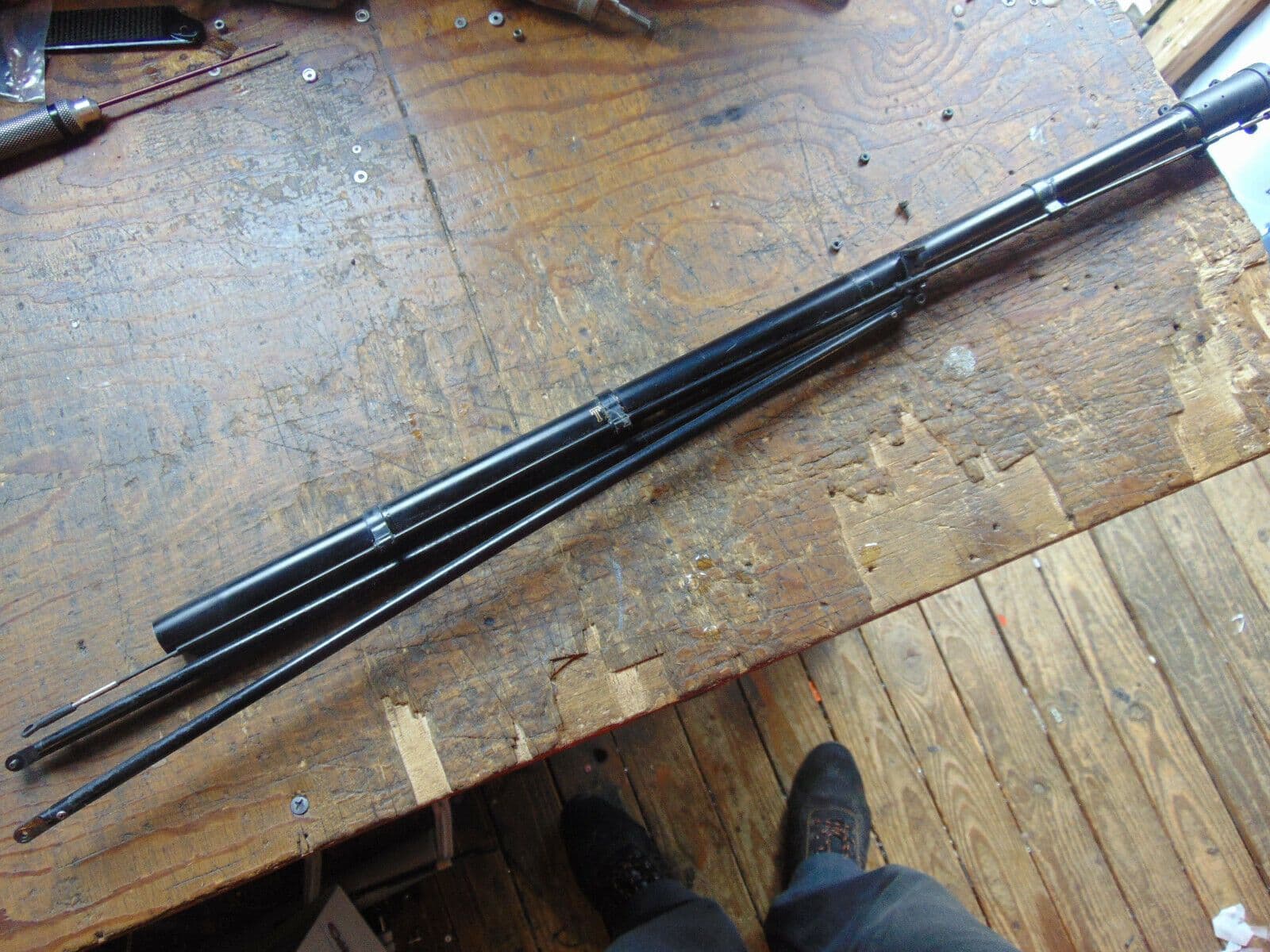 MYSTAR 46 TAIL BOOM ASSEMBLY C/W PITCH ROD, SUPPORTS & TAIL GEARBOX MO ...