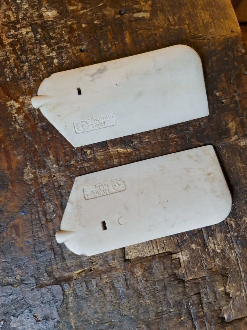 RAPTOR 30 / 50 WHITE LIGHTWEIGHT FLYBAR PADDLES – RCHeliTrader