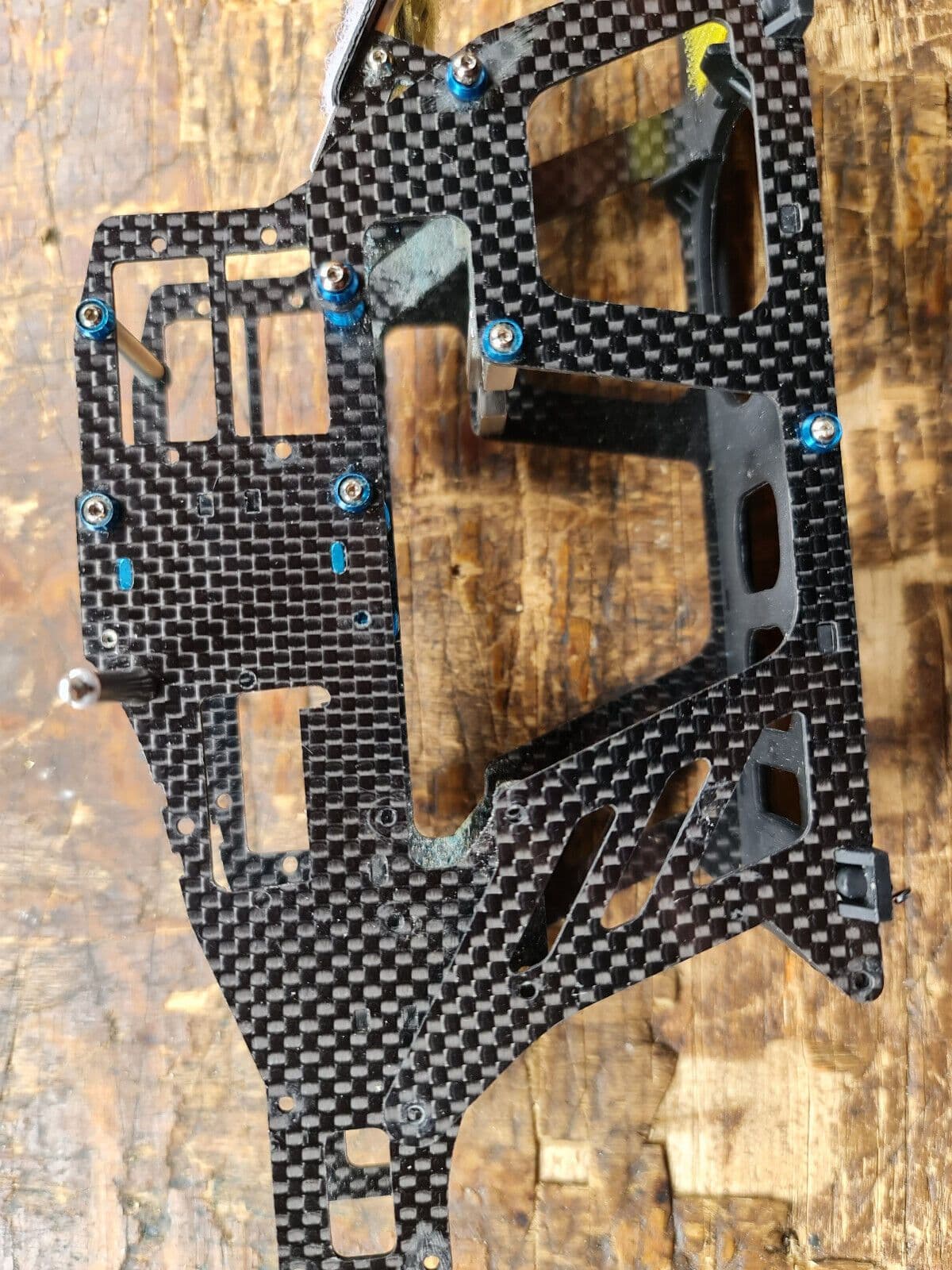 TREX 450 PRO V2 CARBON FIBRE MAIN FRAME ASSEMBLY – RCHeliTrader