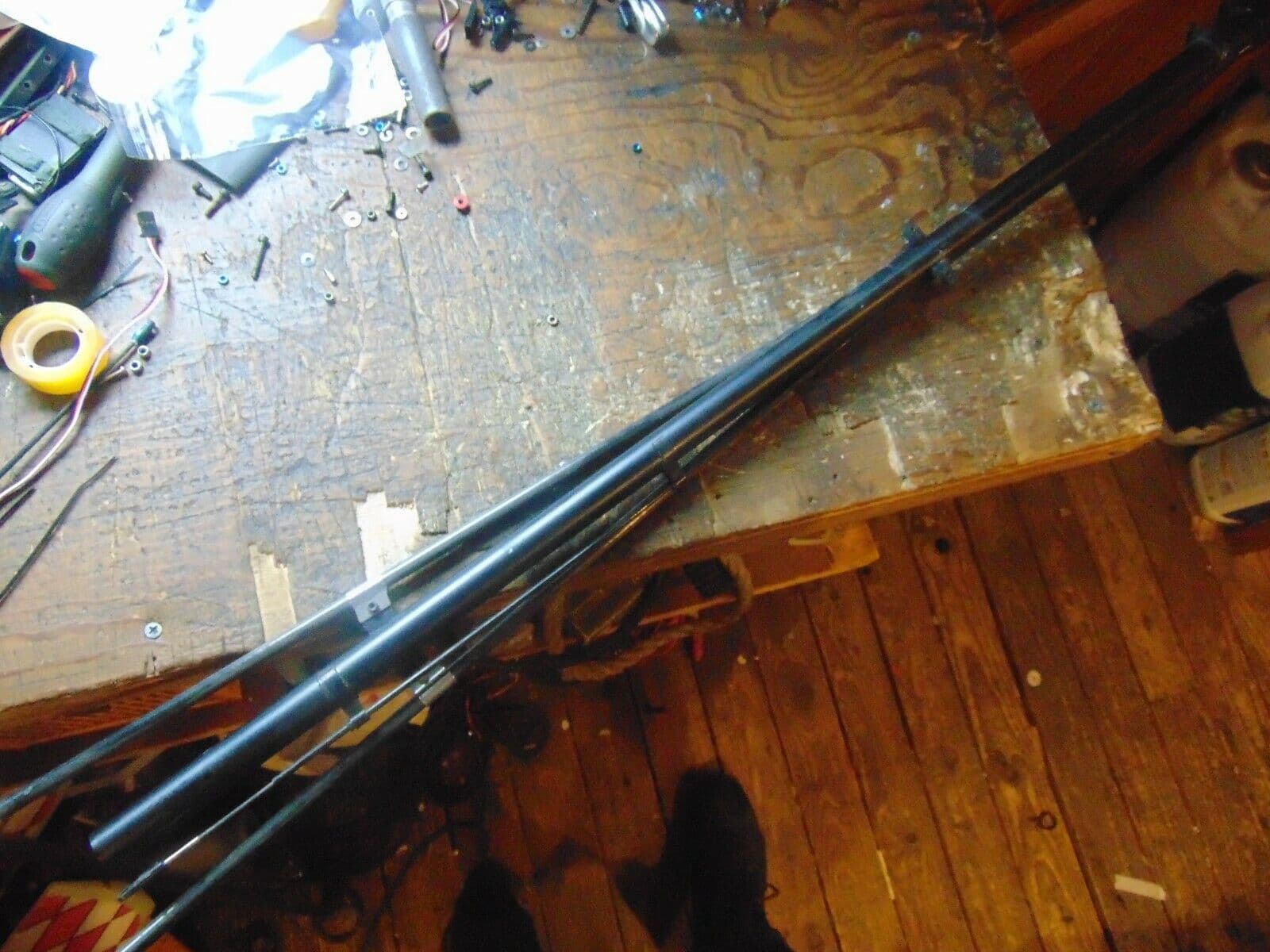 TSK MYSTAR GS60 TAIL BOOM ASSEMBLY C/W PITCH ROD & SUPPORTS – RCHeliTrader