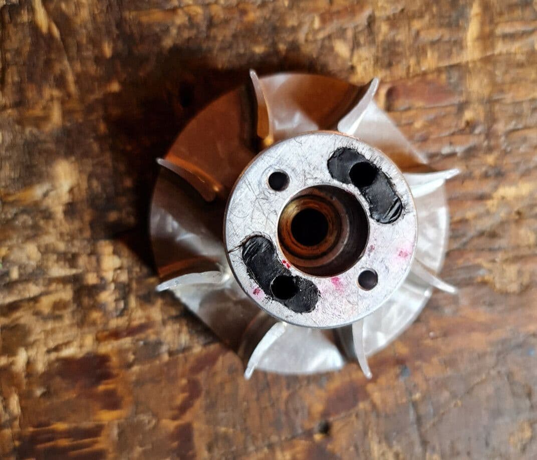 X-CELL 60 PRO 2 ALLOY ENGINE COOLING FAN & CLUTCH HUB C/W COLLETS ...