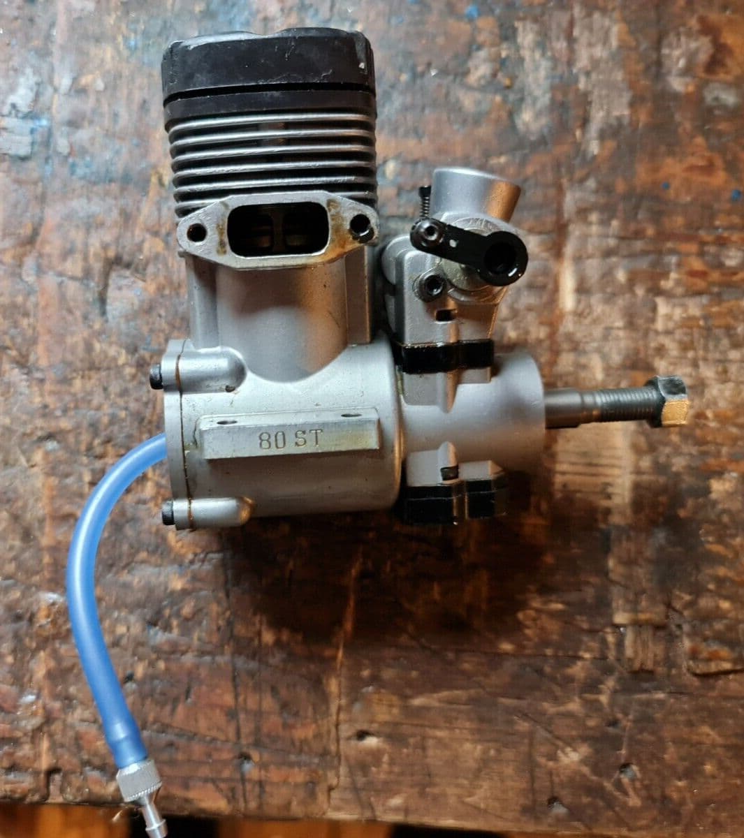 YS 80ST HELI ENGINE C/W ONE-WAY VALVE VERY CLEAN HARDLY USED – RCHeliTrader